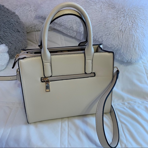 Bags | Satchel Offwhite Cream Beige Colored Purse | Poshmark